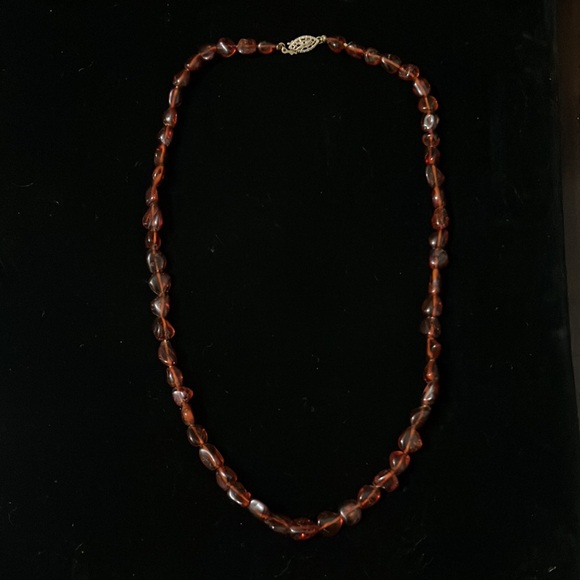 Jewelry | Vintage Faux Tortoiseamber Shell Lucite Beaded Necklace | Poshmark